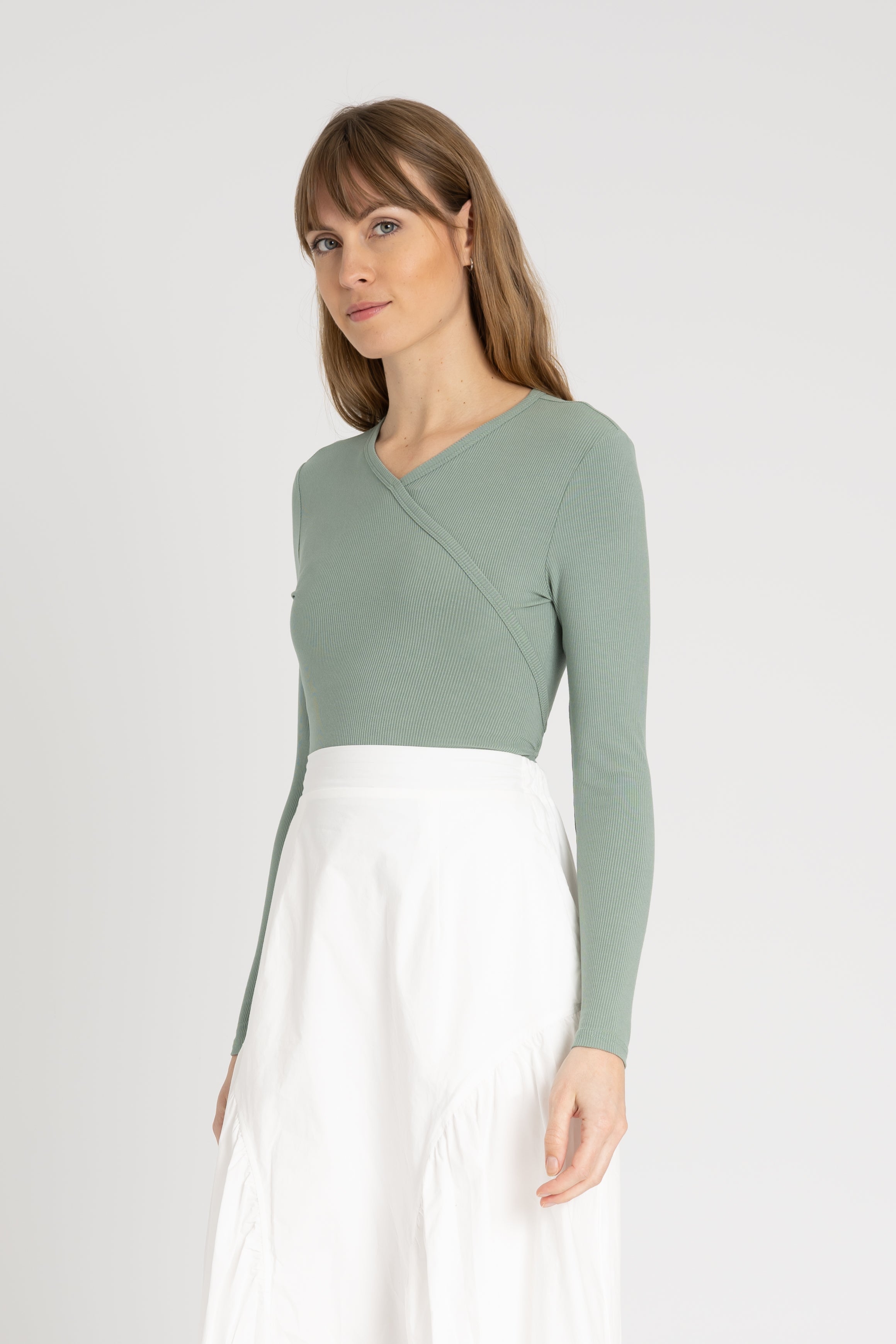 Seafoam Wrap Tee – BLANK